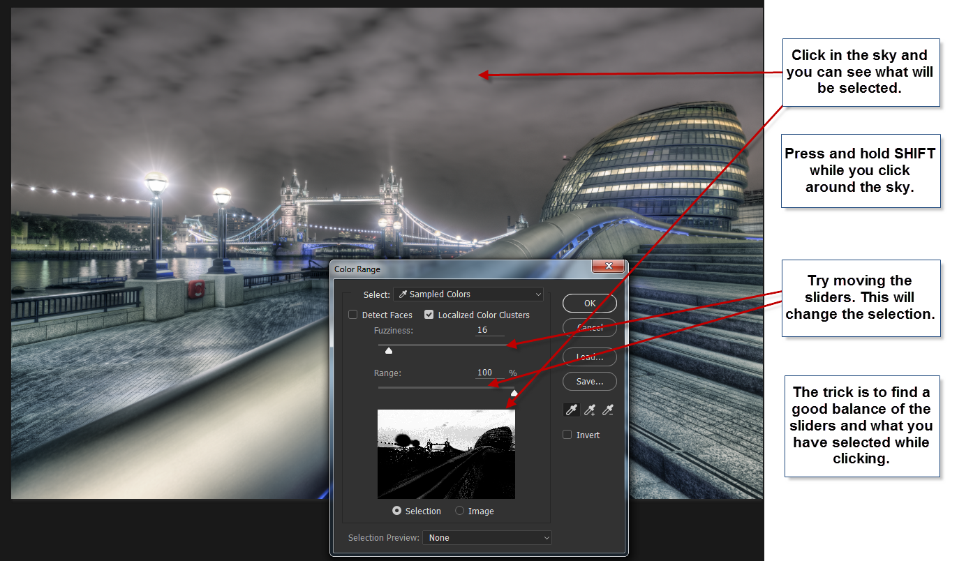 The Weekend Post – How to use Select Color Range – Caught In Pixels